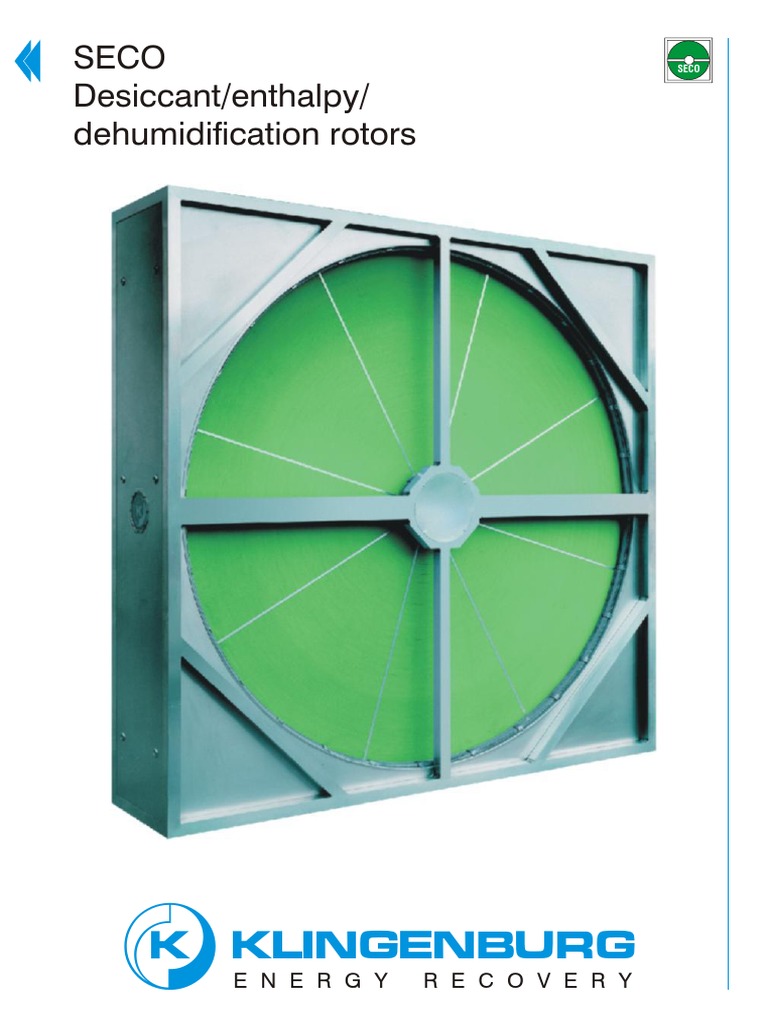Klingenburg Dehumidifier | PDF | Air Conditioning | Hvac