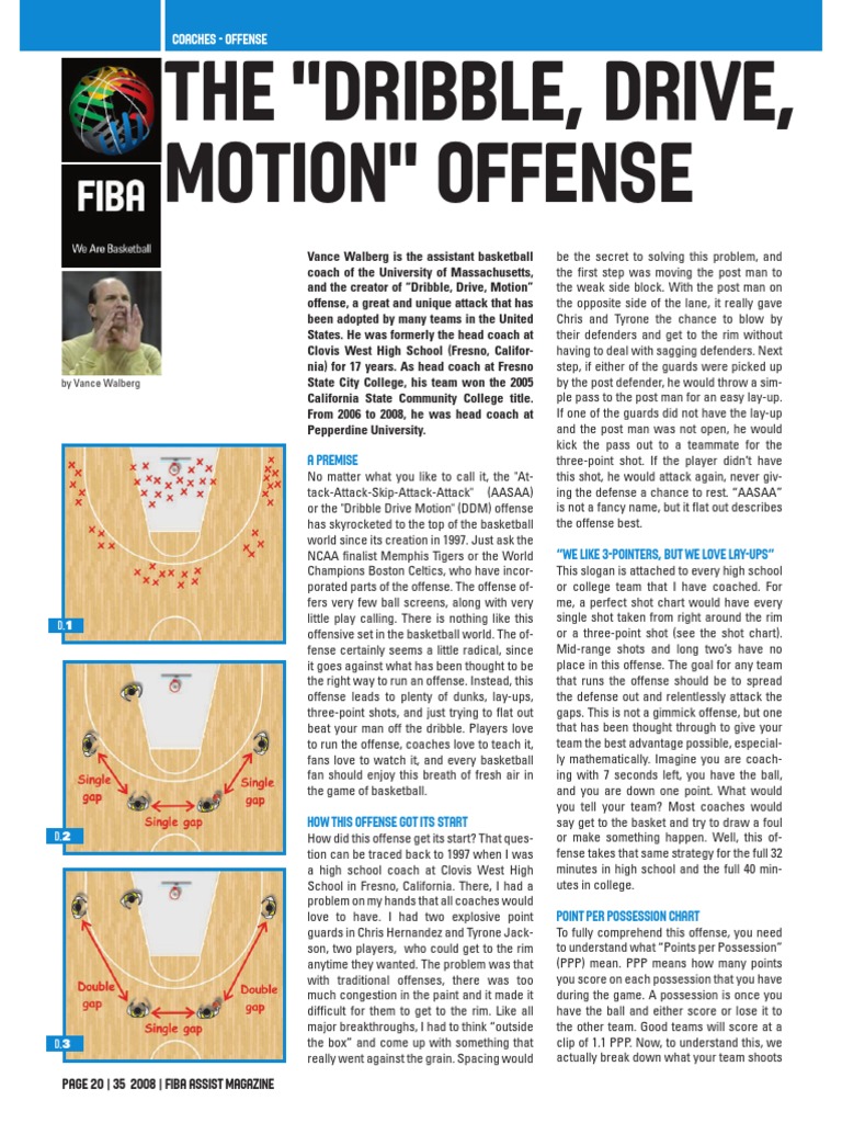 Dribble Drive Motion Offense Overview | PDF | Athletic Sports | Games ...