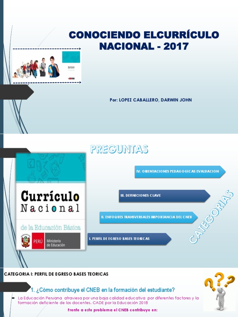 CNEB-2017: Perfil egreso, competencias y bases teóricas | PDF ...