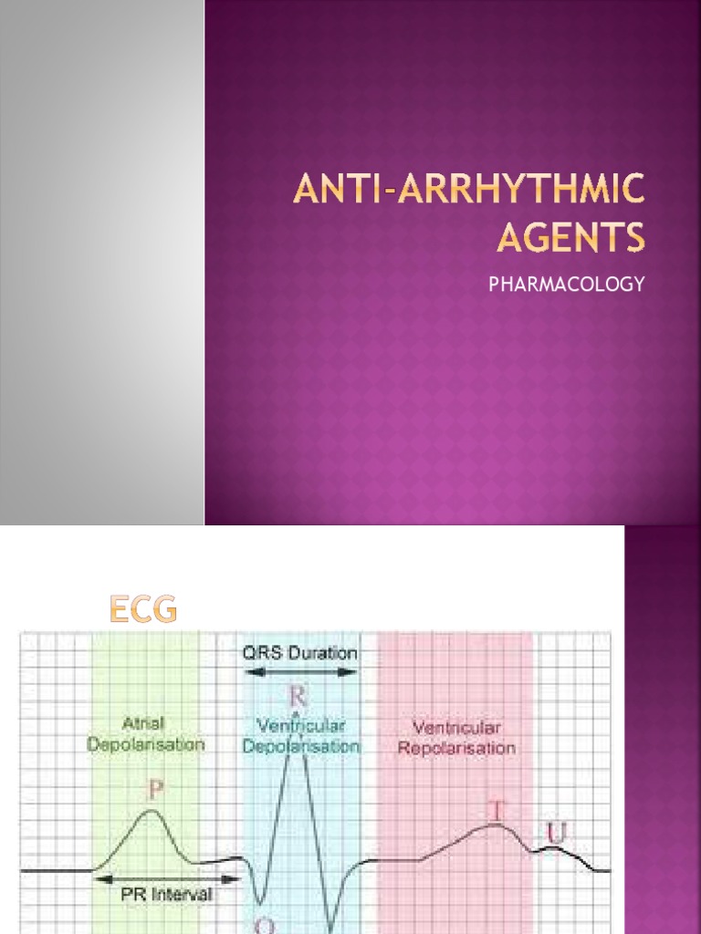 Anti-Arrhythmic Agents For Pharmacy | PDF | Heart | Electrophysiology