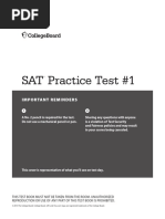 Digital SAT Reading and Writing Practice Test 8 | PDF