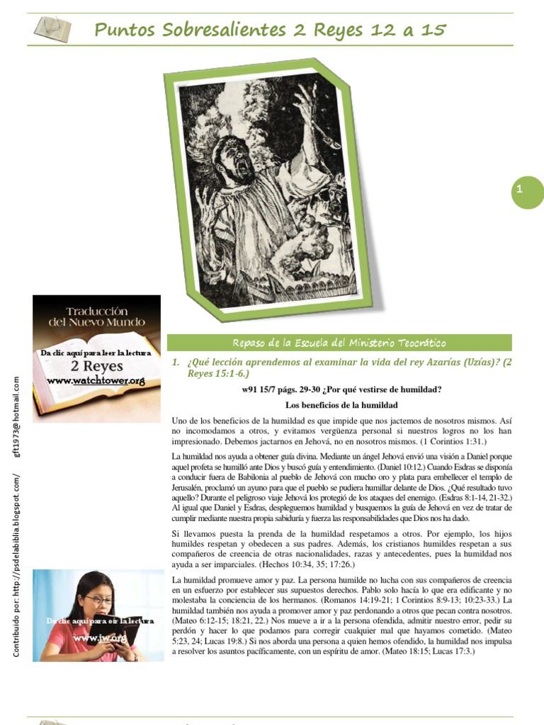 2 Reyes 12 A 15 | PDF | Yahvé | Contenido bíblico