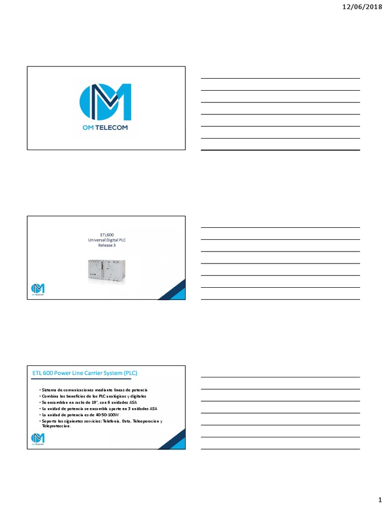 Sistema ETL600 de Comunicaciones PLC | PDF | Módem | Redes