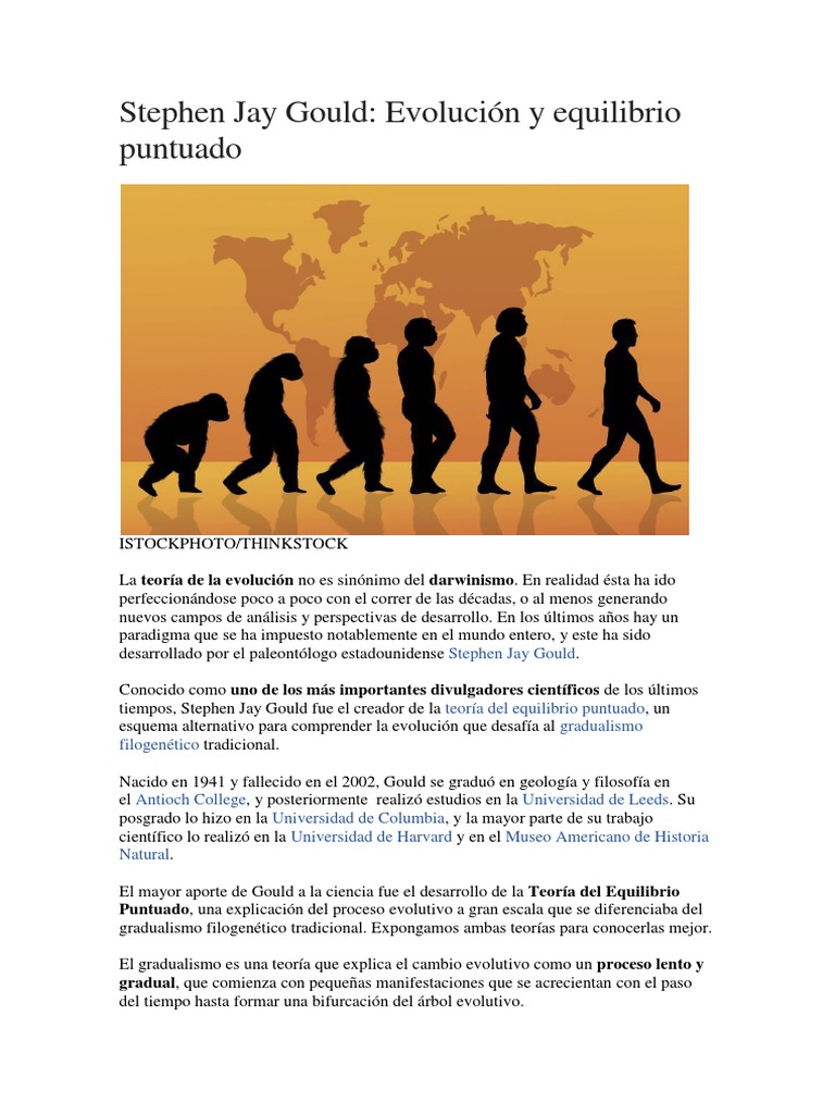 Stephen Jay Gould | PDF | Evolución | Science