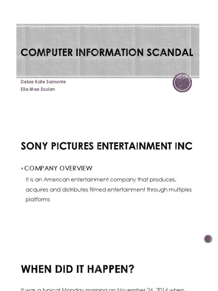The 2014 Sony Pictures hack: An analysis of the cyberattack believed to ...