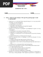 Performance Task Grade 6 Q2 | PDF