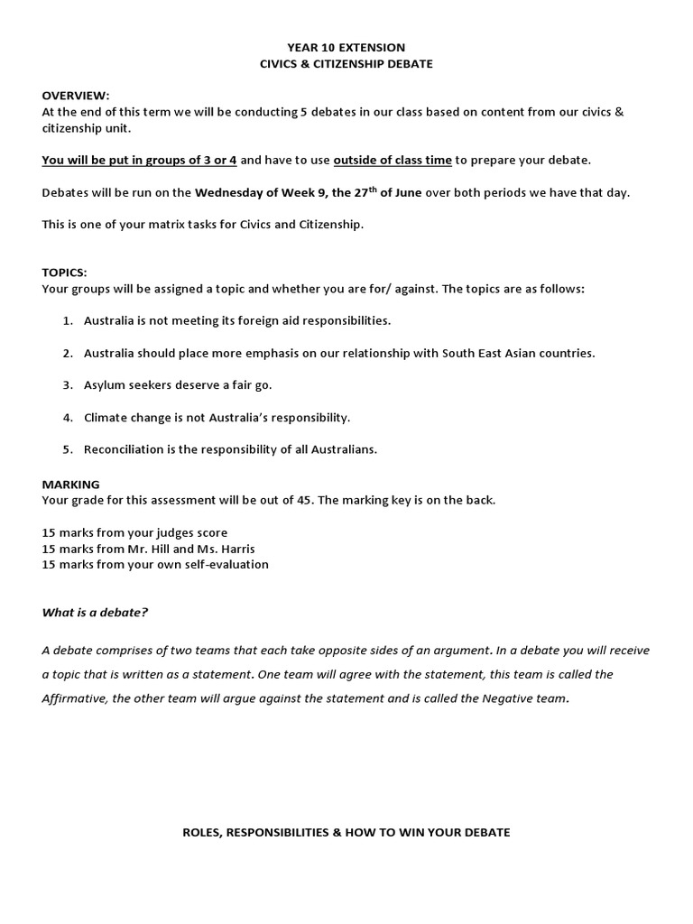 Year 10 Debate | PDF | Epistemology | Communication