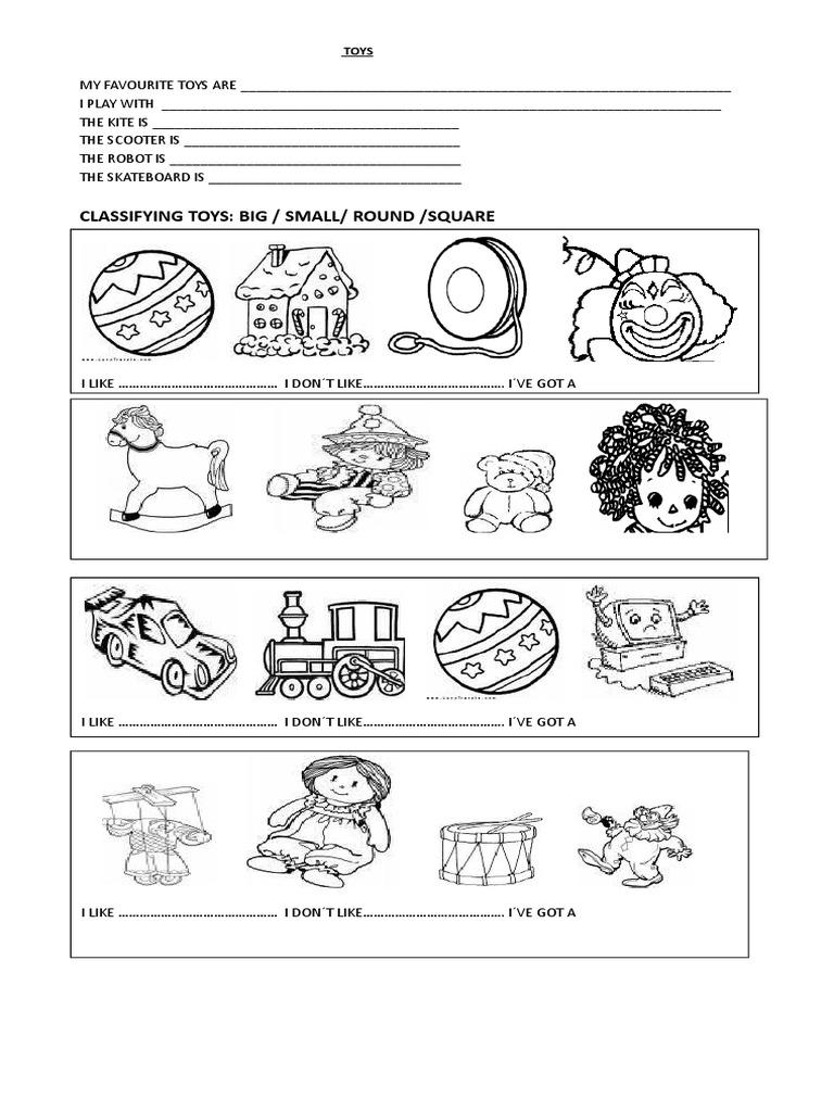 Fun Toy Coloring Pages for Kids | PDF