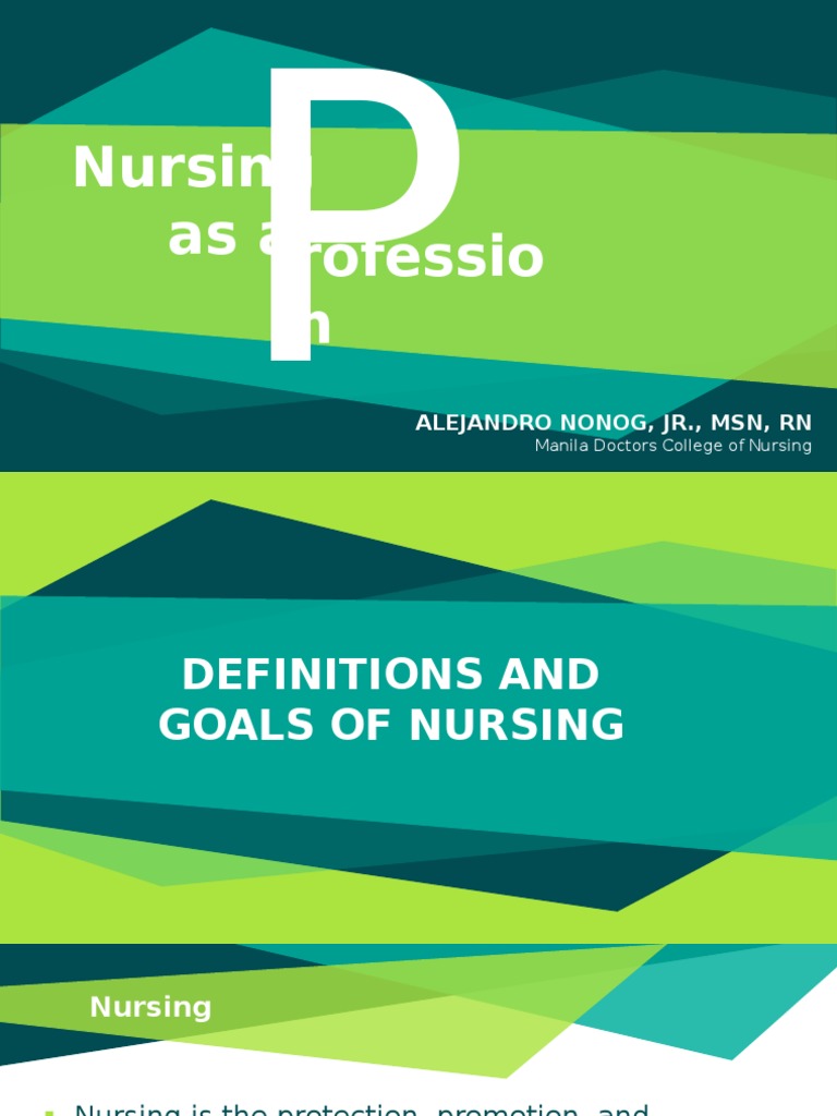 Nursing As A Profession | PDF | Nursing | Profession