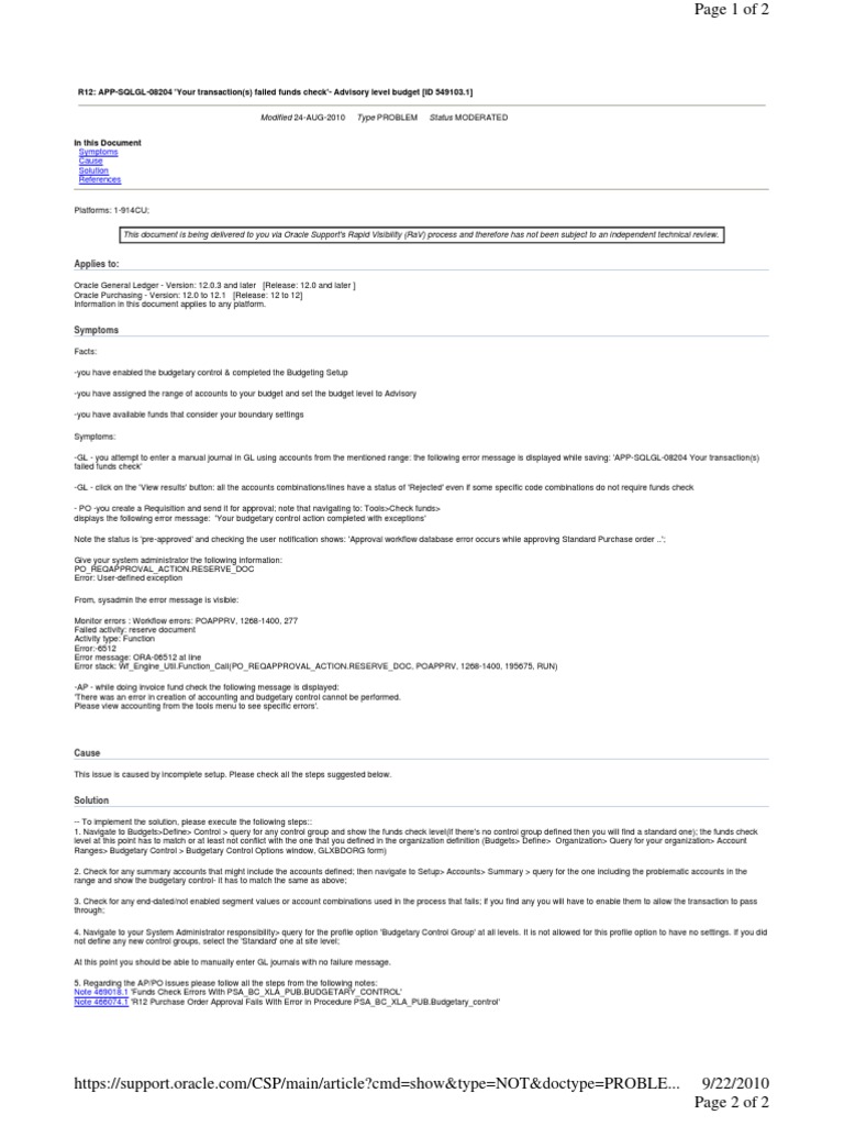 Funds Check | PDF | Oracle Database | Database Transaction