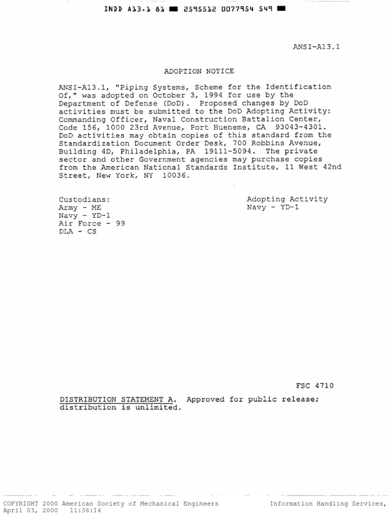 Asme A13.1 PDF | PDF