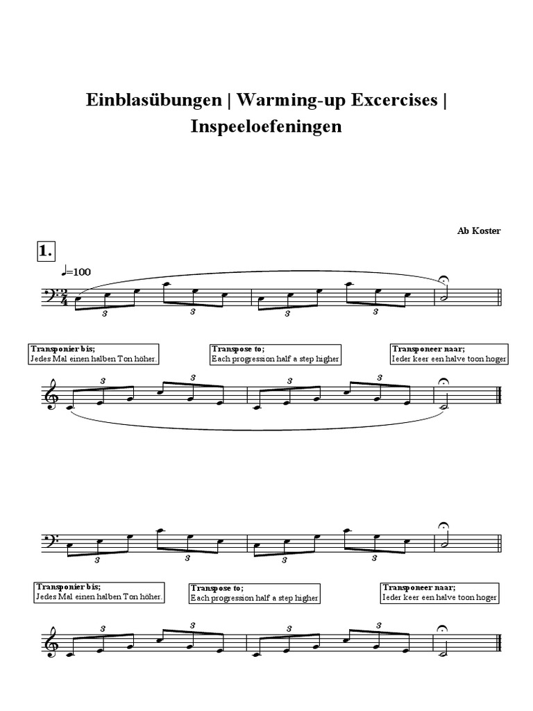 Horn Warmup | PDF