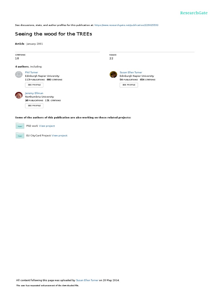 Seeing The Wood For The TREEs | PDF | Graphical User Interfaces | Tab (Gui)