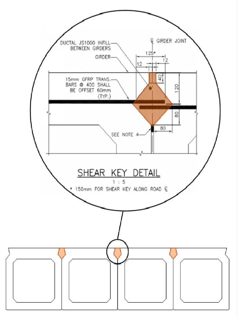 UHPC Joints: Shear Key Between Girders | PDF