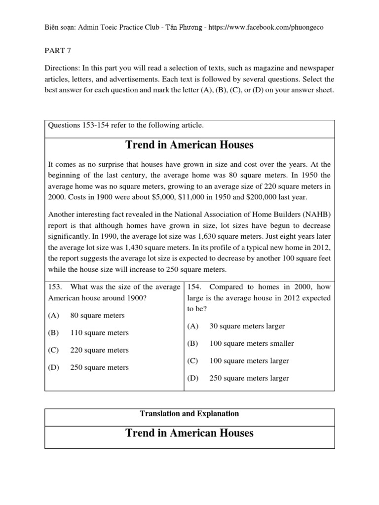 Giải Part 7 Toeic - Tháng 6 | PDF | Limousine | Business