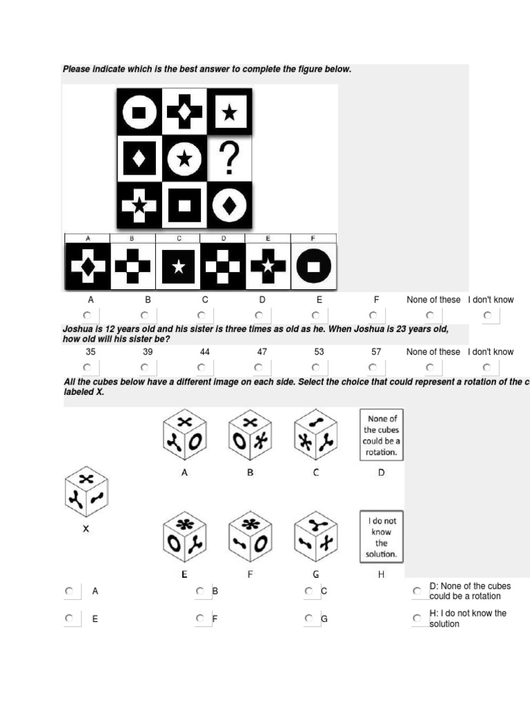 Cognitive Ability | PDF | Numbers | Teaching Mathematics