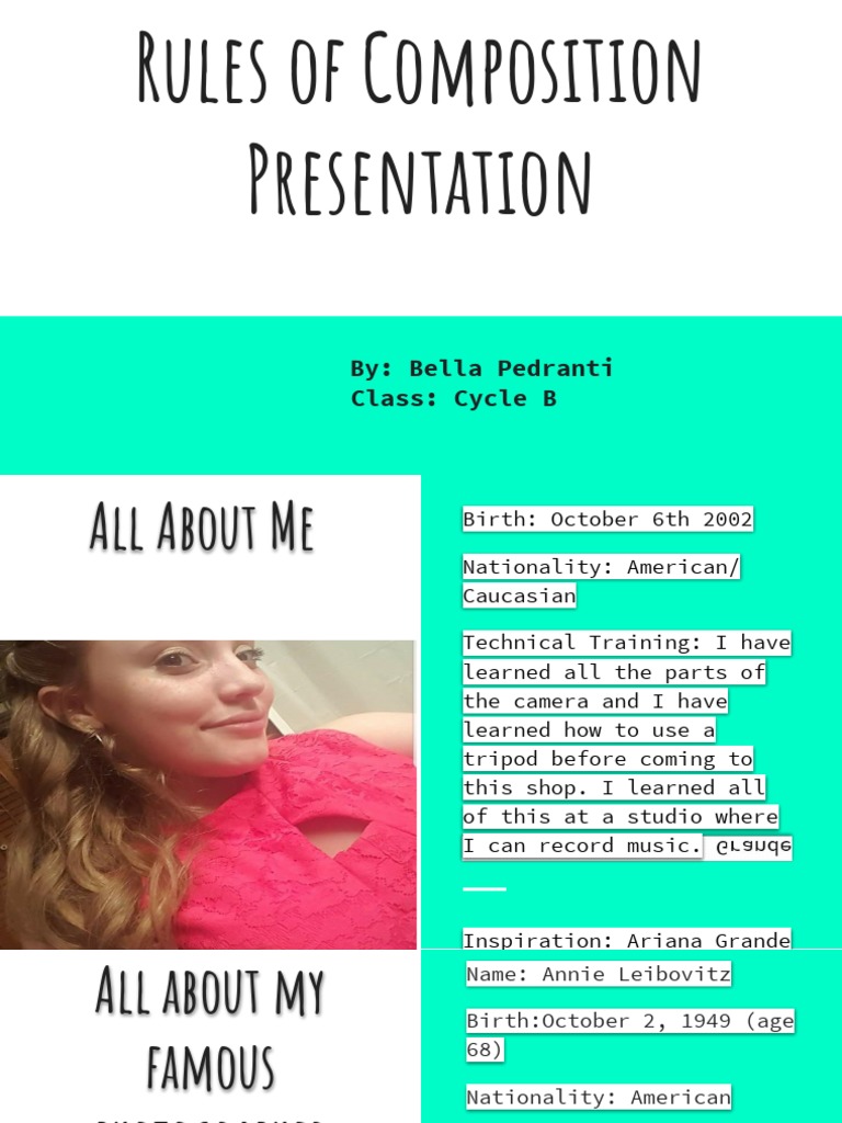 Rules of Composition Presentation | PDF | Composition (Visual Arts) | Light