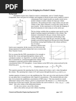 Packed Column Design - Packing Height Calculation Notes | PDF | Mole ...