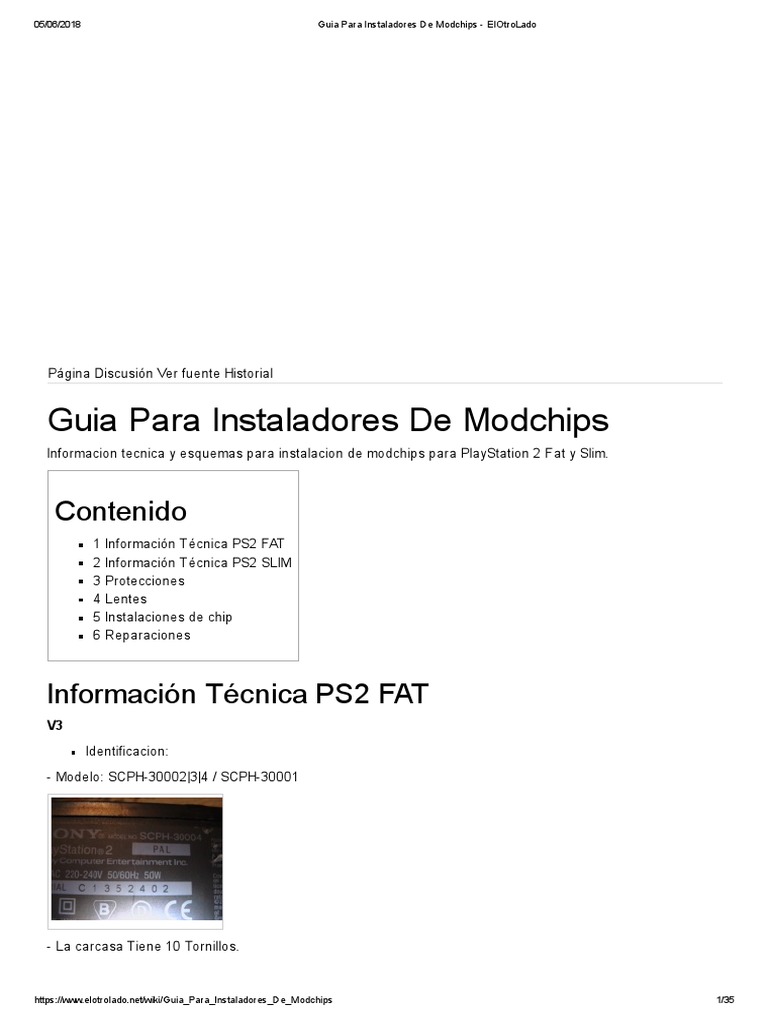 Guia para Instaladores de Modchips - ElOtroLado - PS2 | PDF | USB | Bios