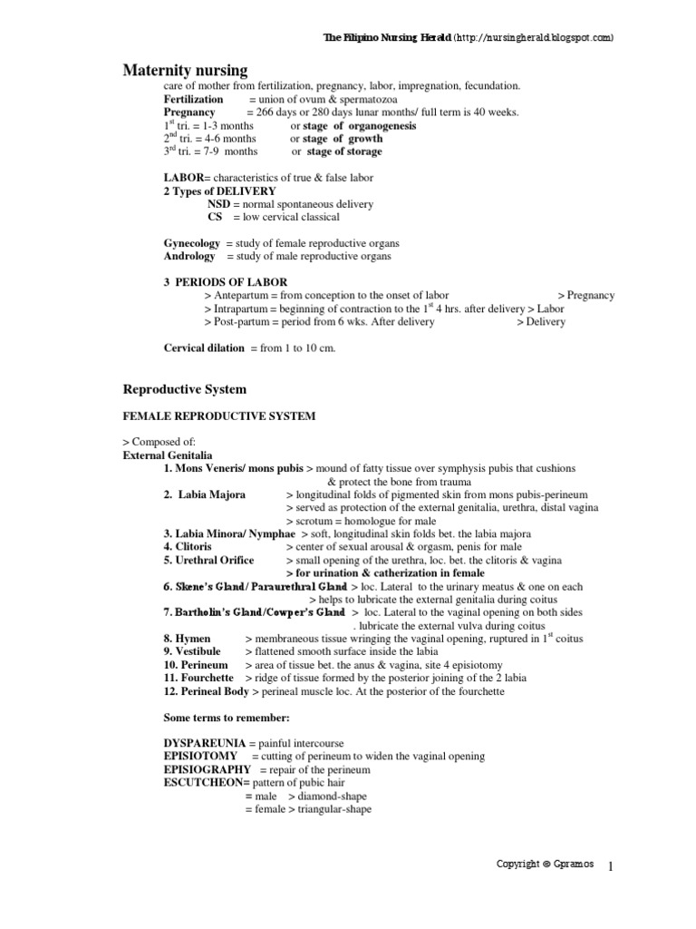 Ob Maternity Notes | PDF | Menstrual Cycle | Placenta