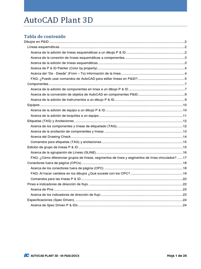 AutoCAD Plant 3D P&ID Guide | PDF | Nature