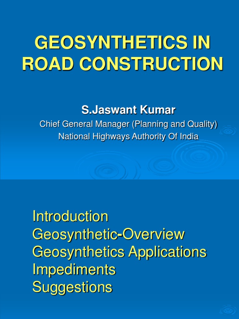 Geosynthetics in Road Construction Guide | PDF | Infrastructure | Materials