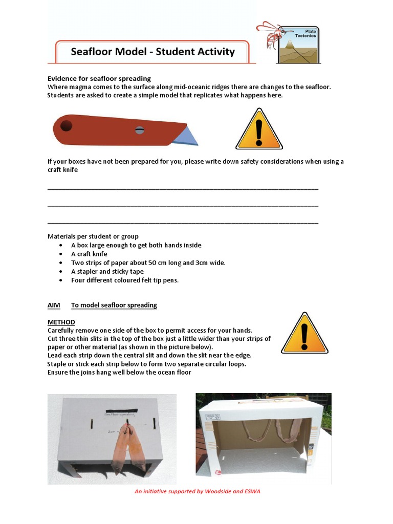 Seafloor Model - Student Activity | PDF | Seabed | Physical Geography