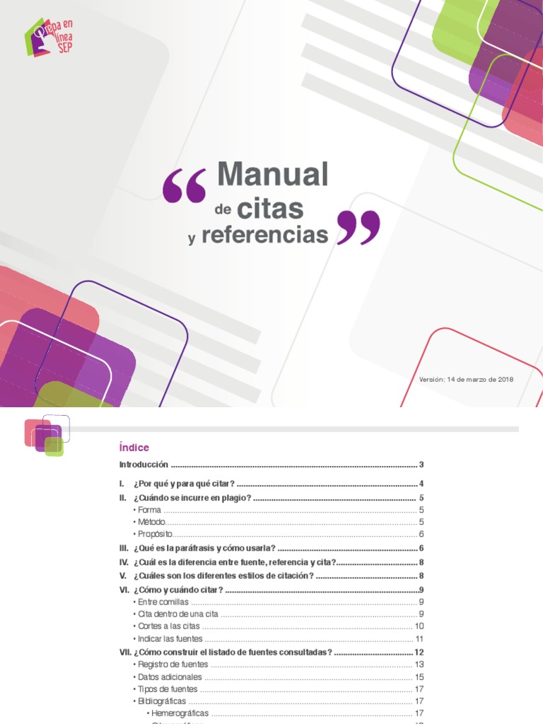M01_S1_Manual de Citas y Referencias_PDF | Plagio | Comillas