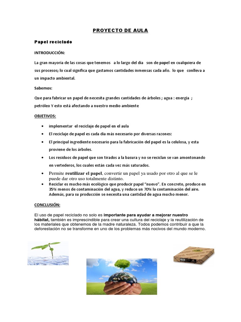 Proyecto de Aula | PDF