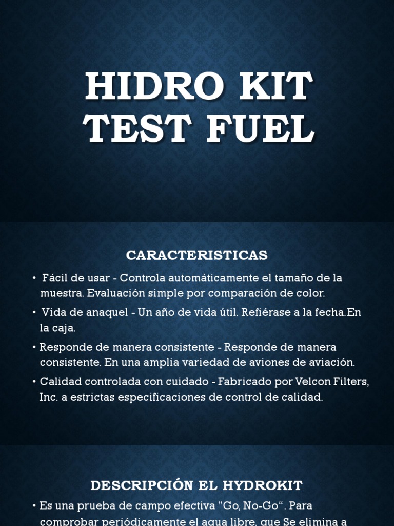 Hidro Kit Test Fuel | PDF