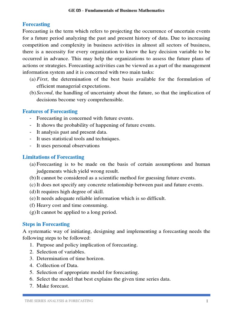 Time Series and Forecasting | PDF | Forecasting | Linear Trend Estimation