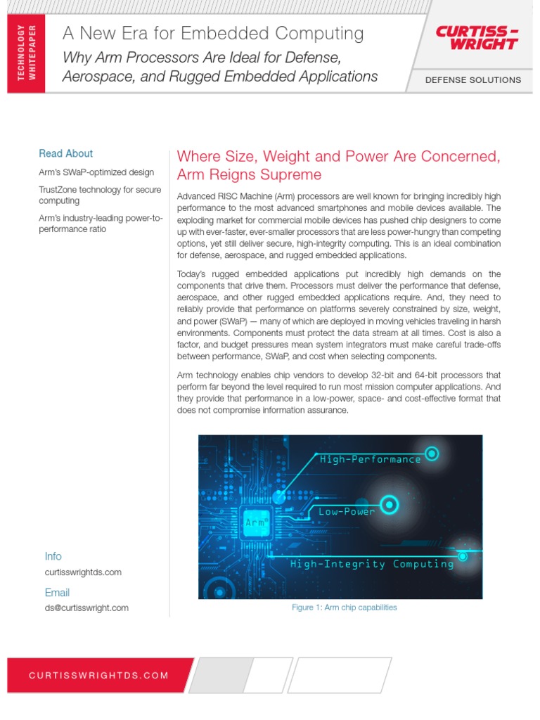 A New Era For Embedded Computing Arm Processors | PDF | Arm ...