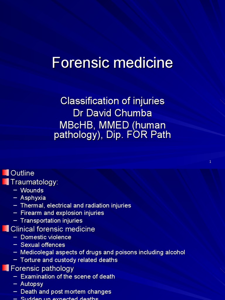 Forensic Injury Classification Overview | PDF | Traumatic Brain Injury ...