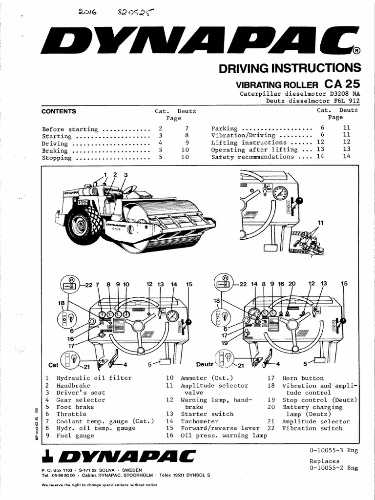 CA25 - Operation Manual (O-10055-En) | PDF