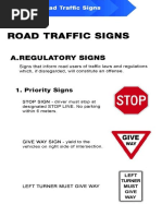 Road Sign Cheat Sheet | PDF | Lane | Traffic