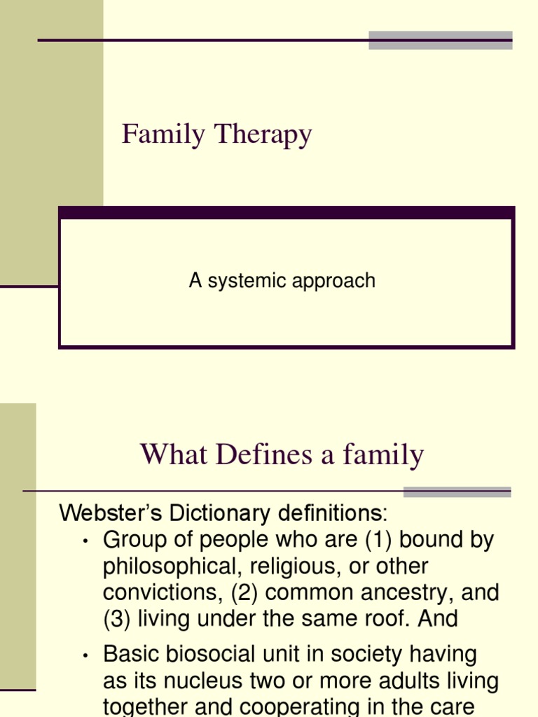 Family Therapy.ppt | Family Therapy | Psychotherapy
