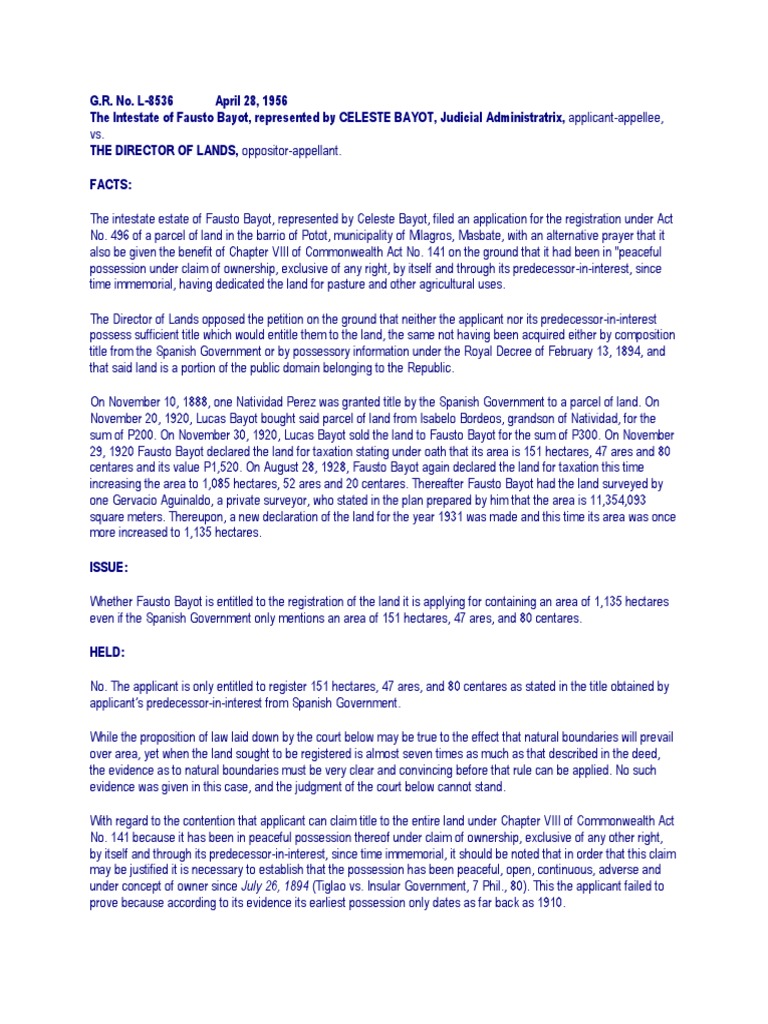 Property Digest | PDF | Ownership | Civil Law (Common Law)