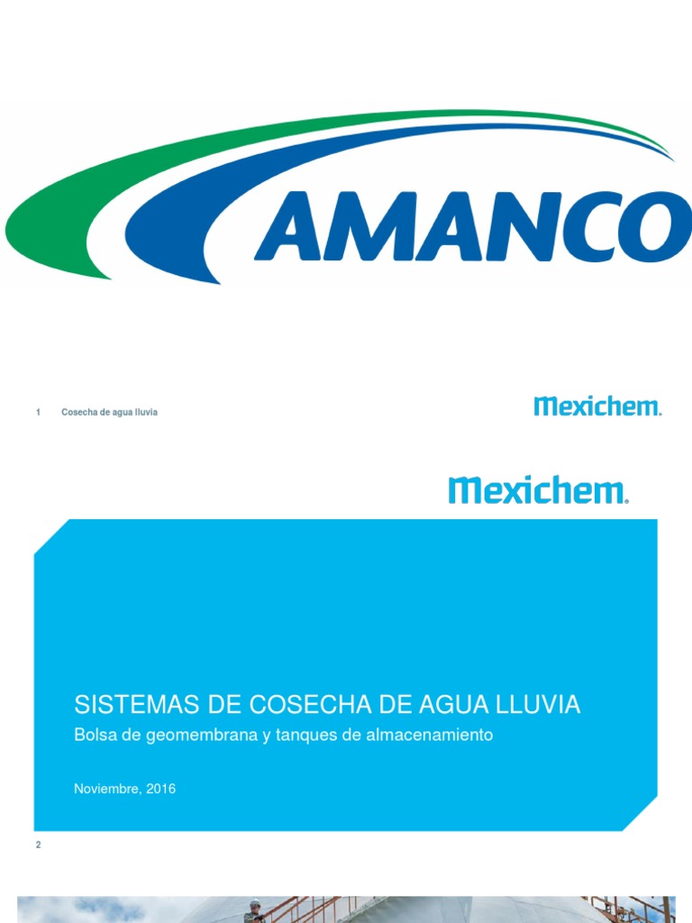 Cosecha De Agua Lluvia Pdf Bomba Agua