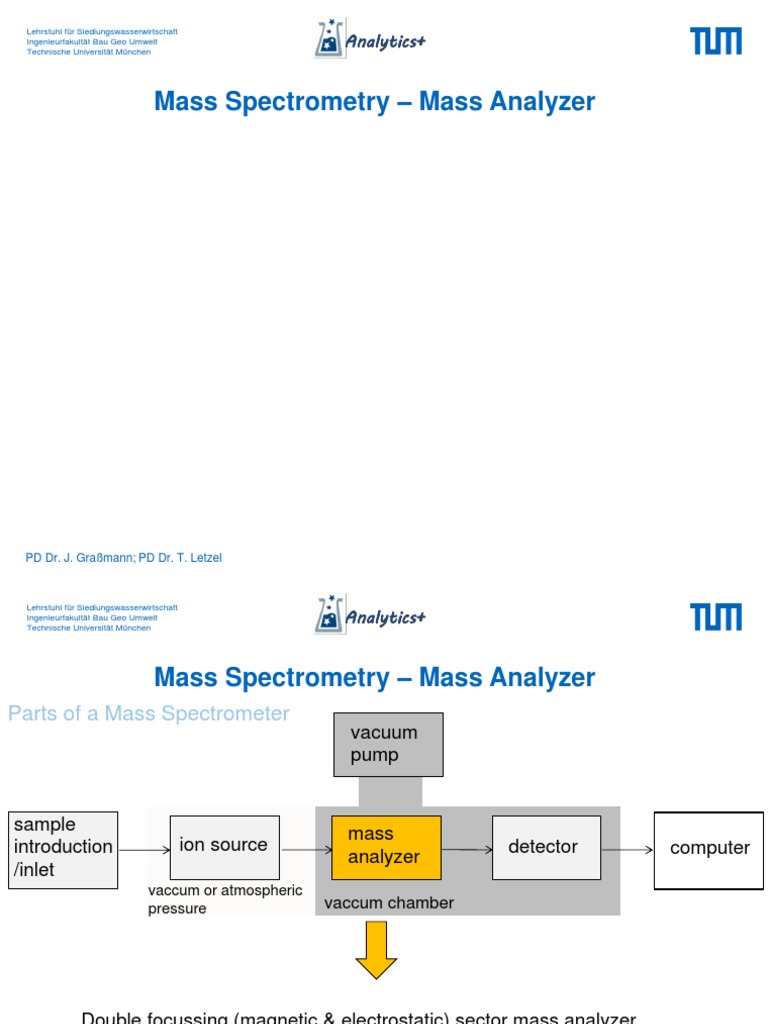 Mass Spectrometry Mass Analyzer Detector | PDF | Mass Spectrometry ...