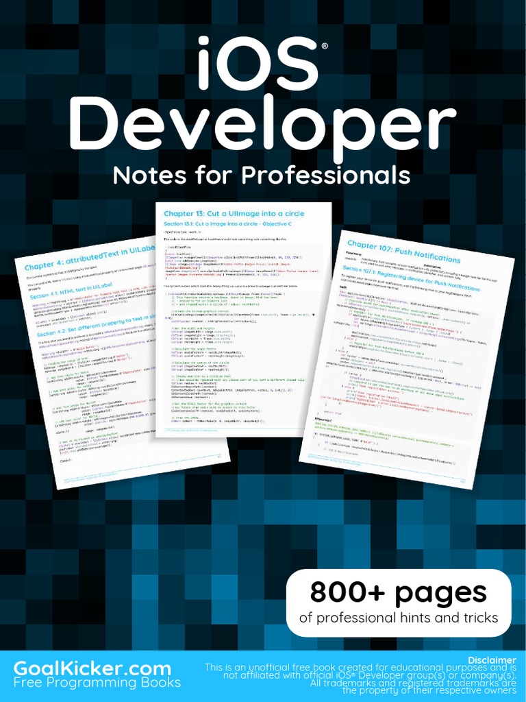The Ios Notes For Professionals | PDF