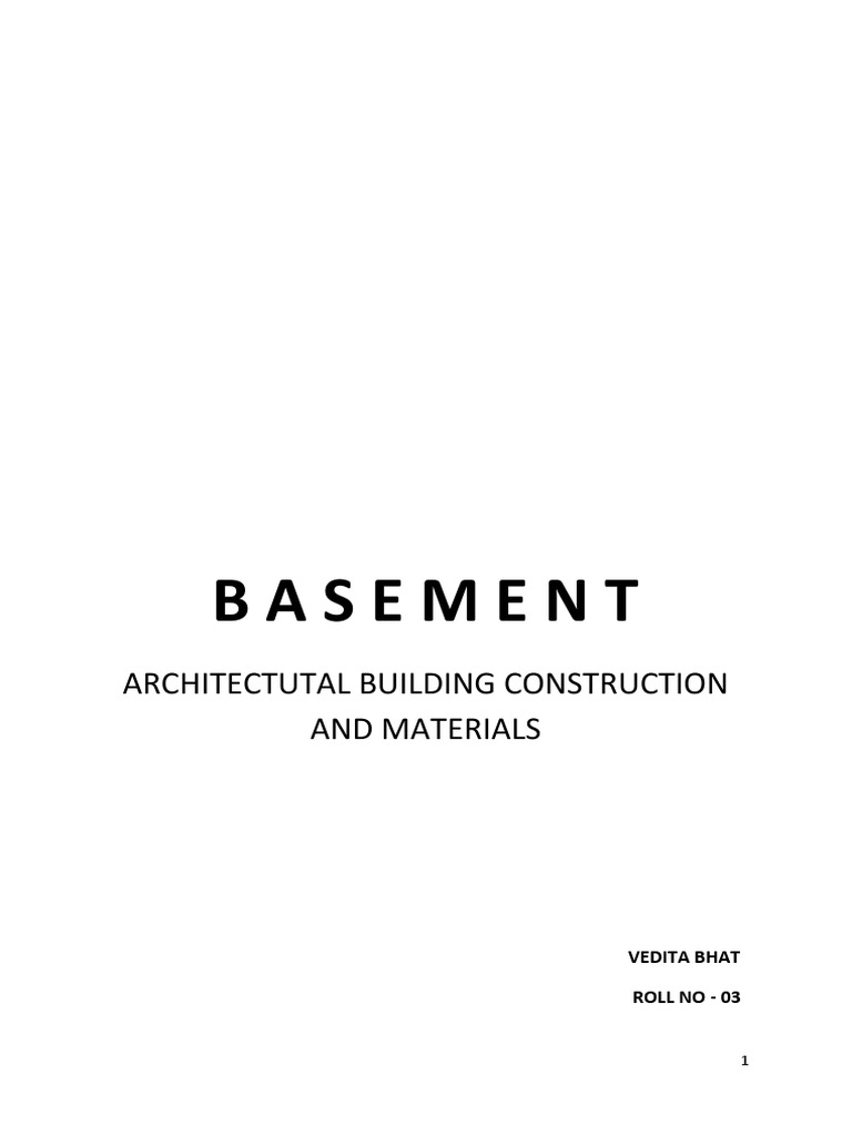 Basement | PDF | Deep Foundation | Basement