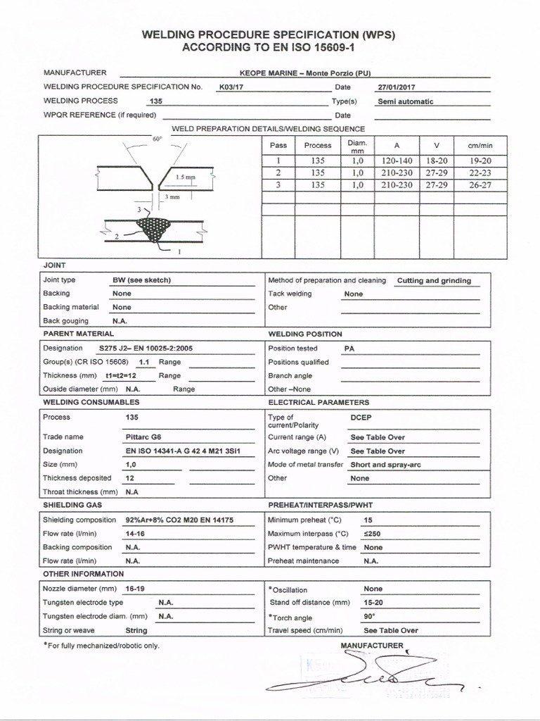 Wps Saldatura A T GMAW Steel