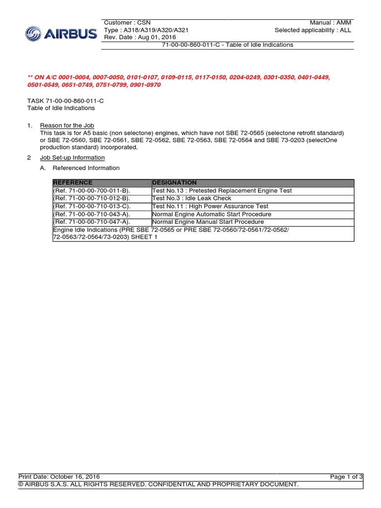 A320 V2500 Idle Indication | PDF | Aviation | Airbus