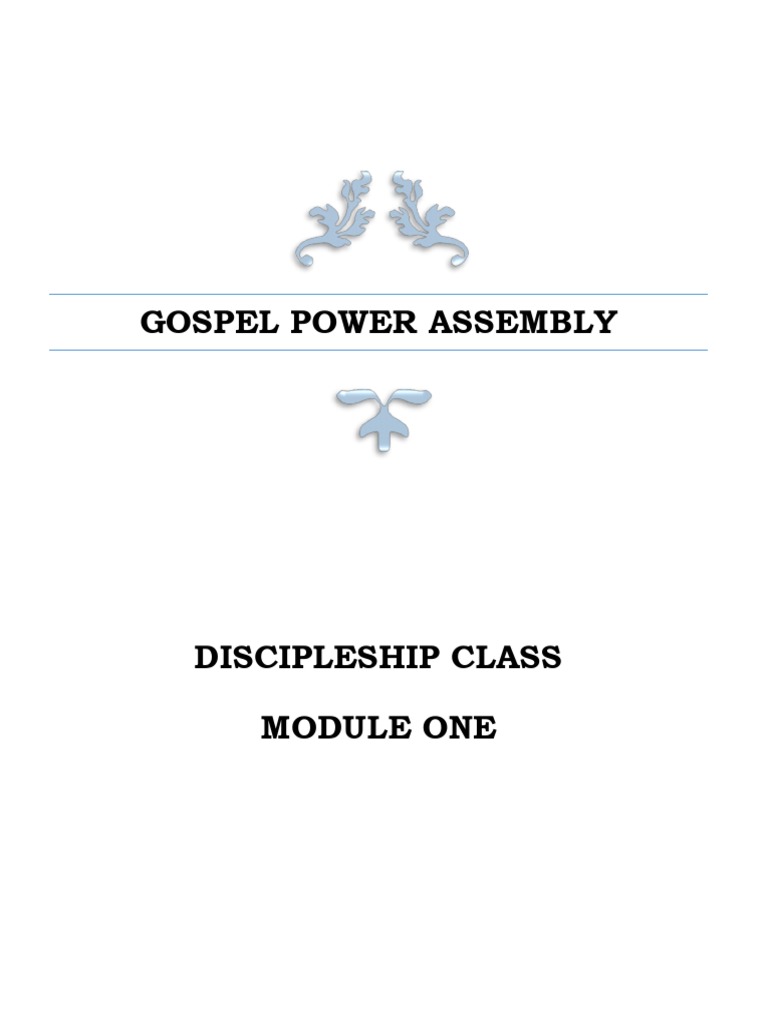 Discipleship Manual | PDF | Disciple (Christianity) | God In Christianity