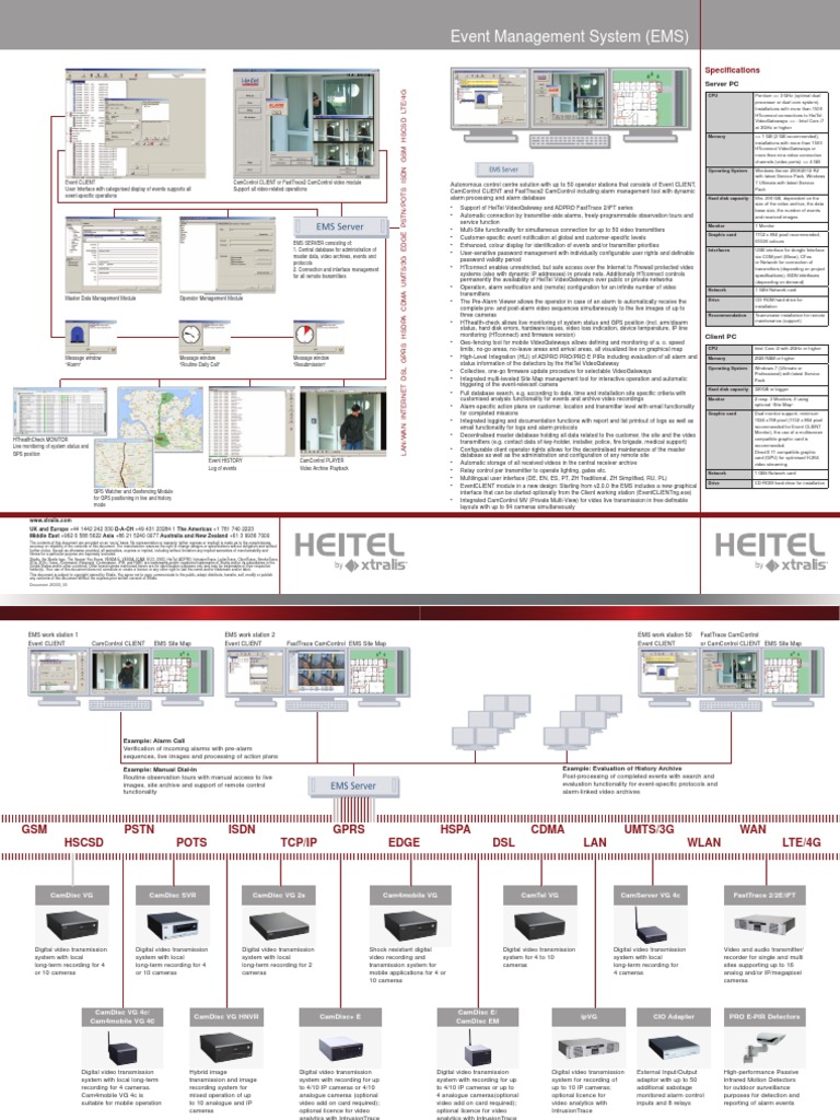 03 HeiTel Event Management System TDS A3 IE Lores | PDF | Computer ...