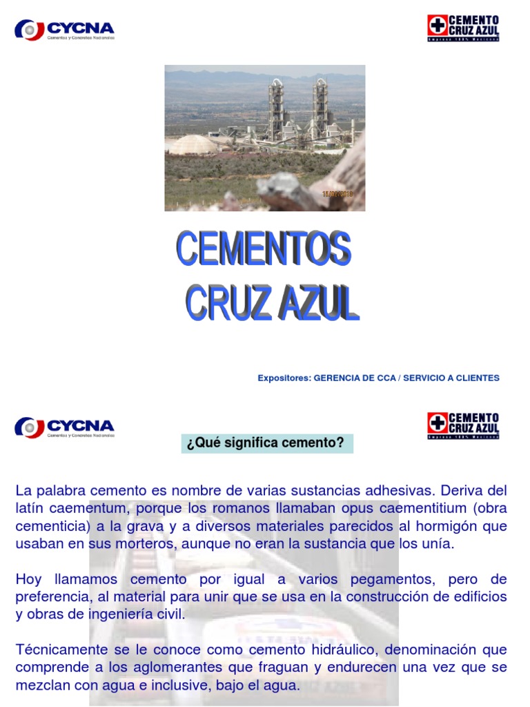 248108092 Cementos Cruz Azul Fayin | Cemento | Yeso
