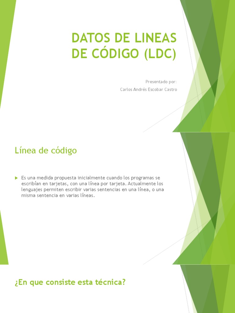 Datos de Lineas de Codigo | PDF