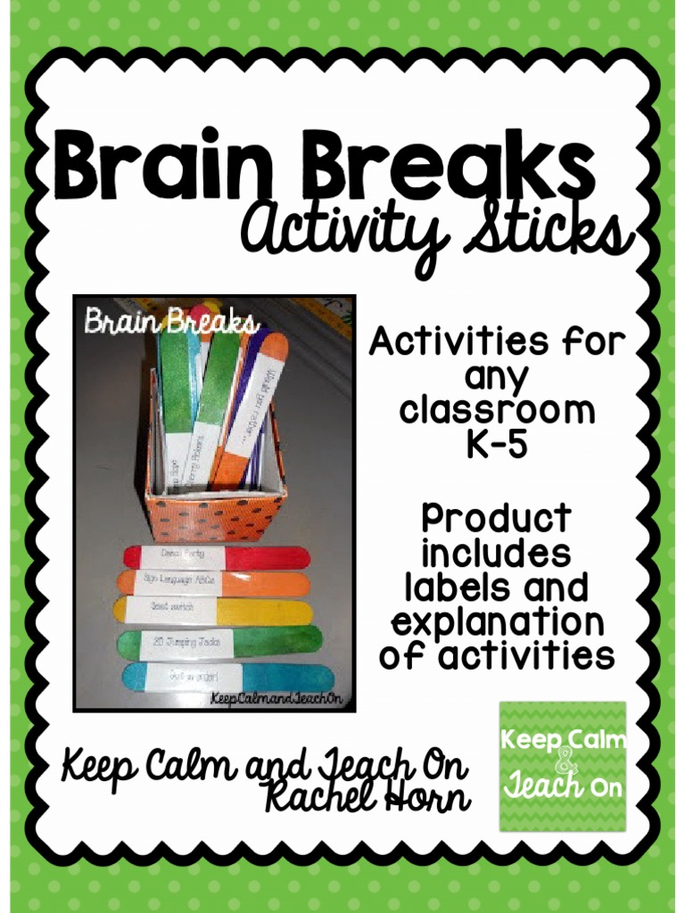 Brain Breaks: Activity Sticks | PDF | Leisure