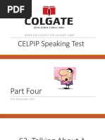 CELPIP Speaking Strategies, Standards & Samples | PDF