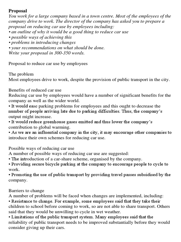 Proposal | Fundraising | Car